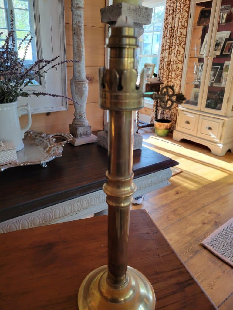 Antique Brass Altar Candle Holder | Vintage Keepers