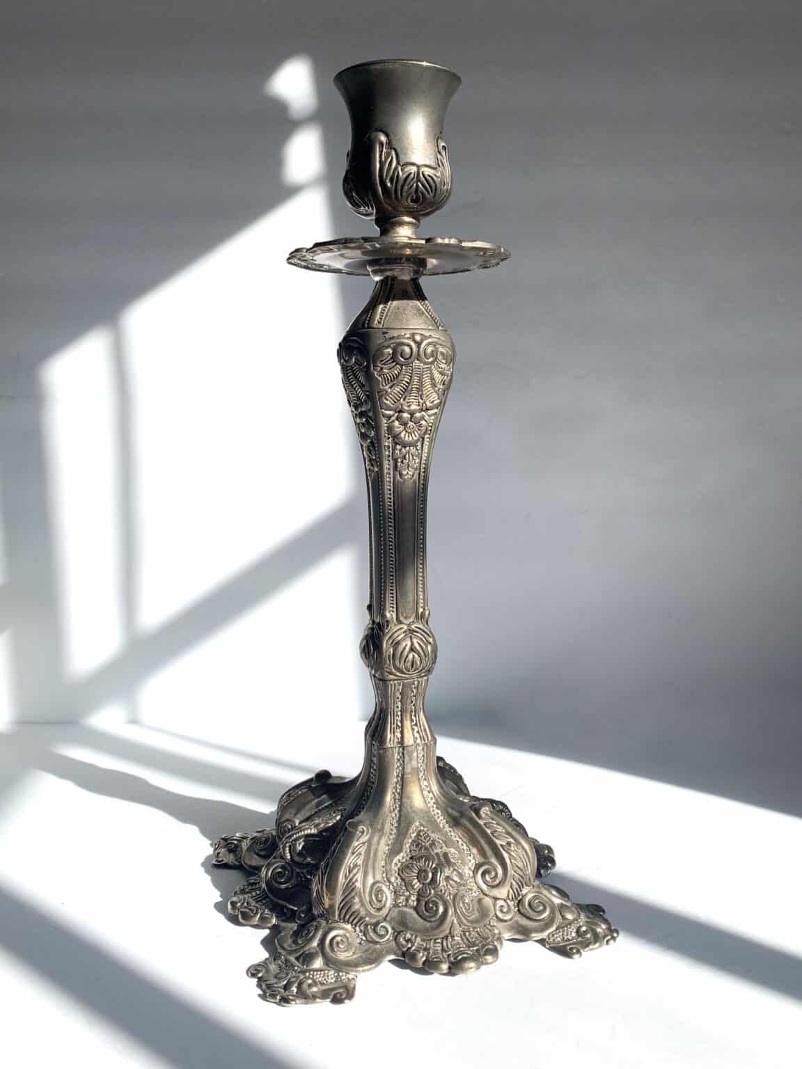 Baroque Silverplate Candlestick Set | Vintage Keepers
