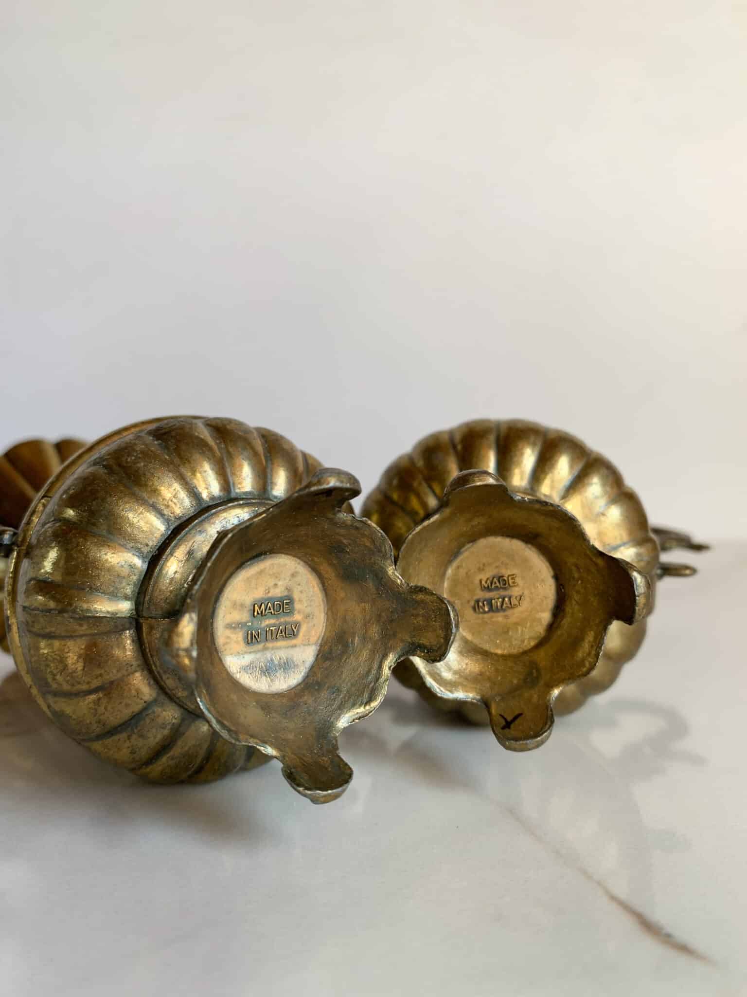 Ornate Italian Bud Vase Set | Vintage Keepers