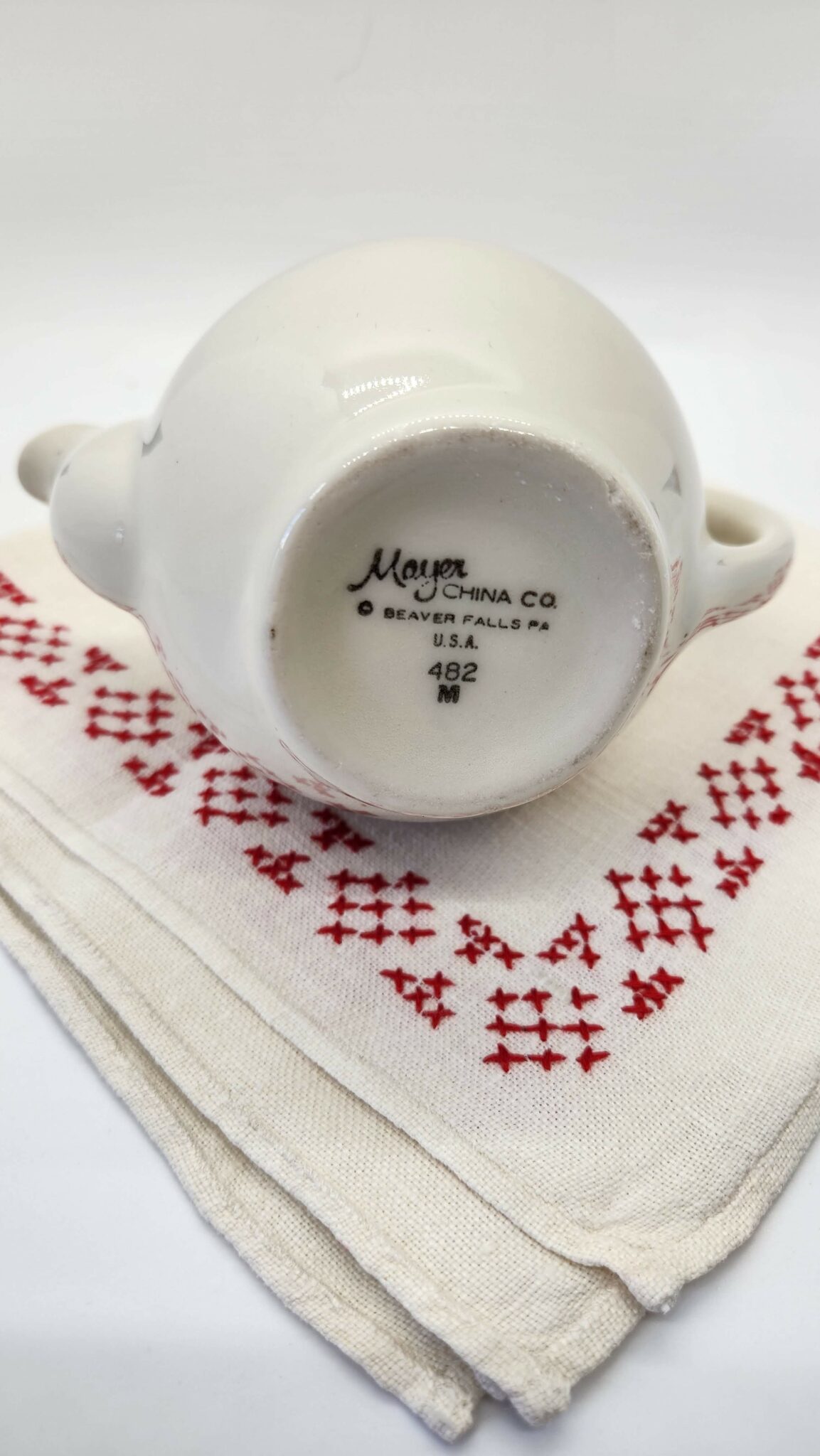 Perfect Teapot – White Stoneware – Mayer China Co. Beaver Falls PA ...