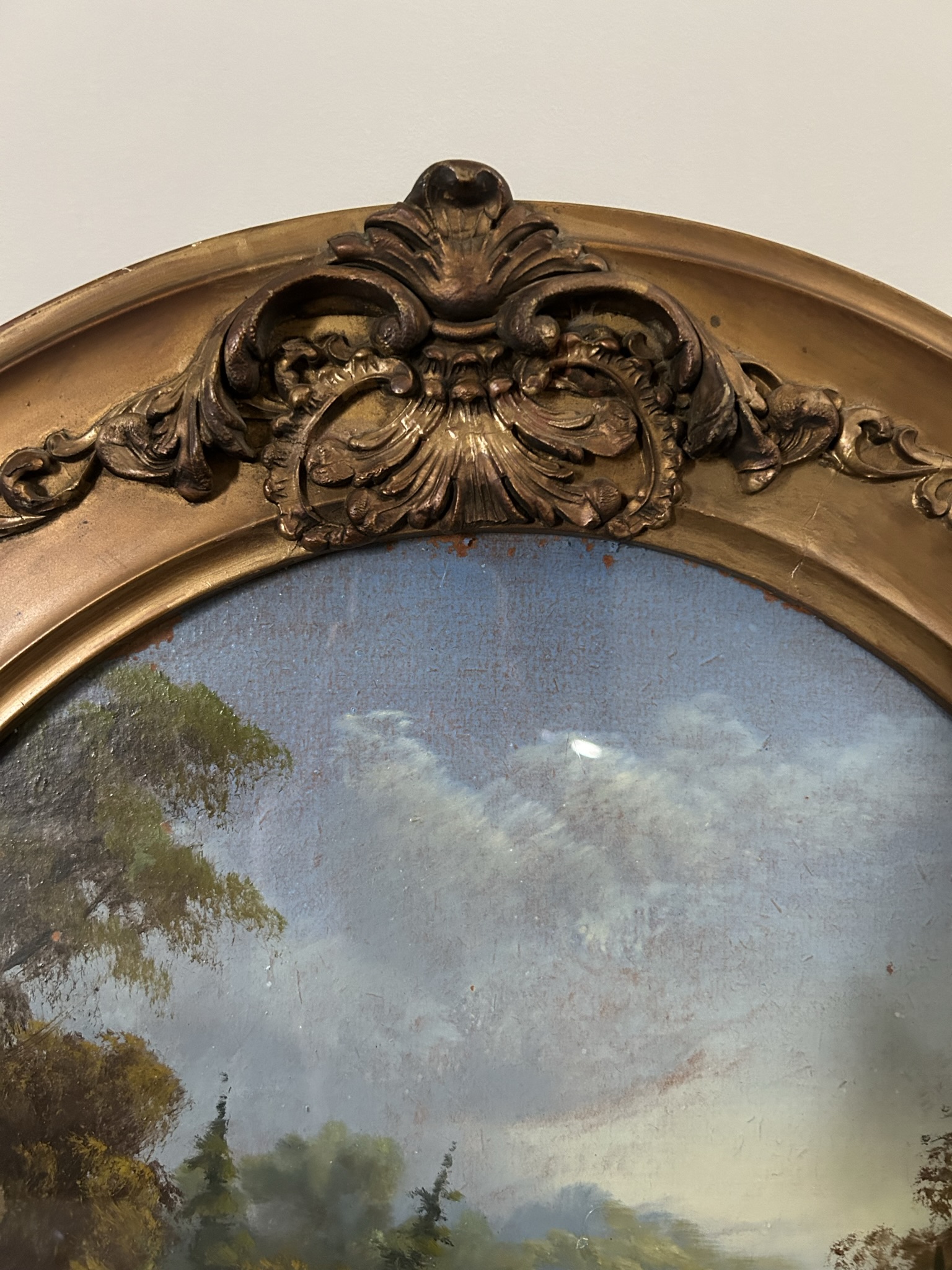 [Awakenings Collection] Oval Framed Landscape | Vintage Keepers