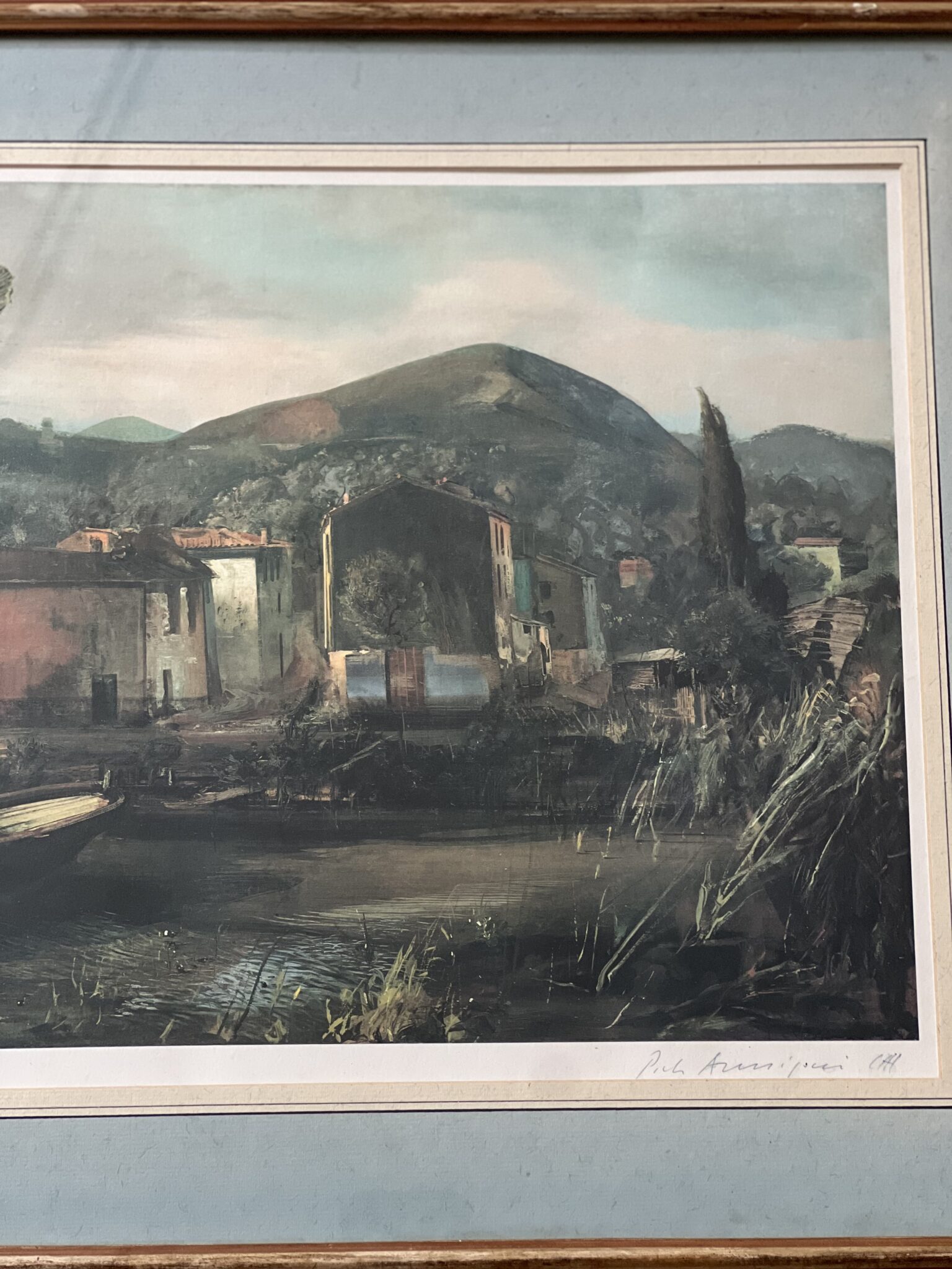 Italian Print Signed by artist Pietro Annigoni | Vintage Keepers