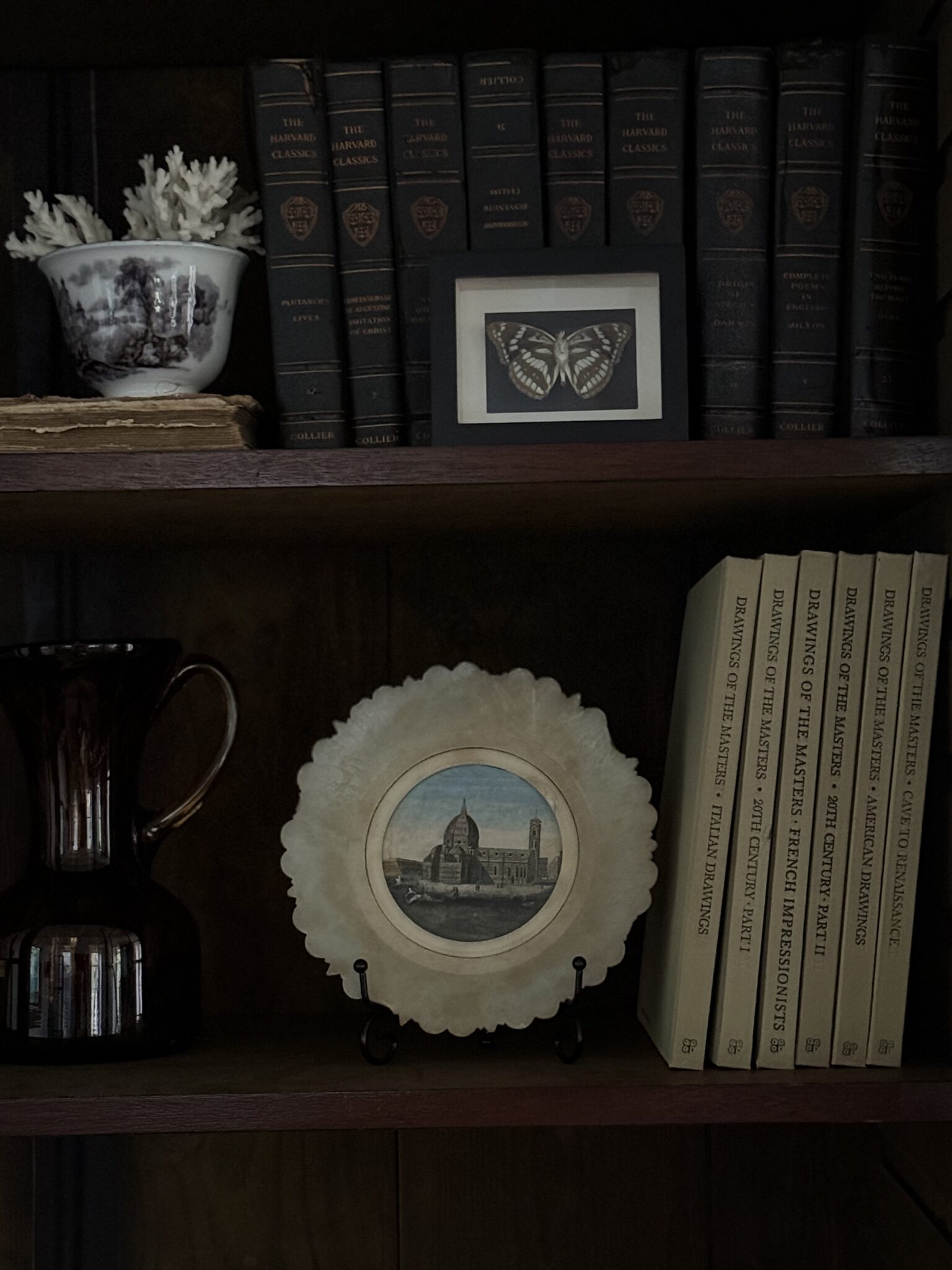 Venetian mixed media within alabaster frame | Vintage Keepers